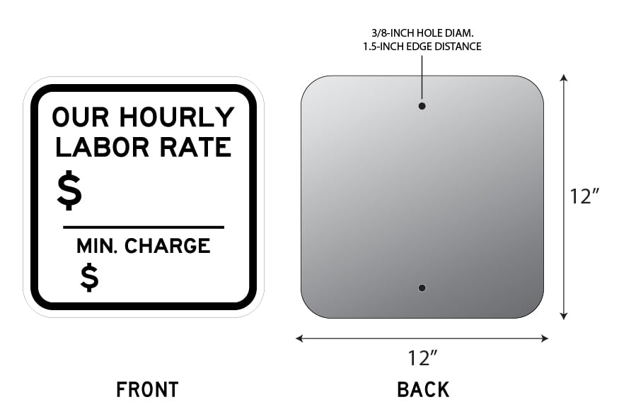 Mechanic Labor Rate Sheet