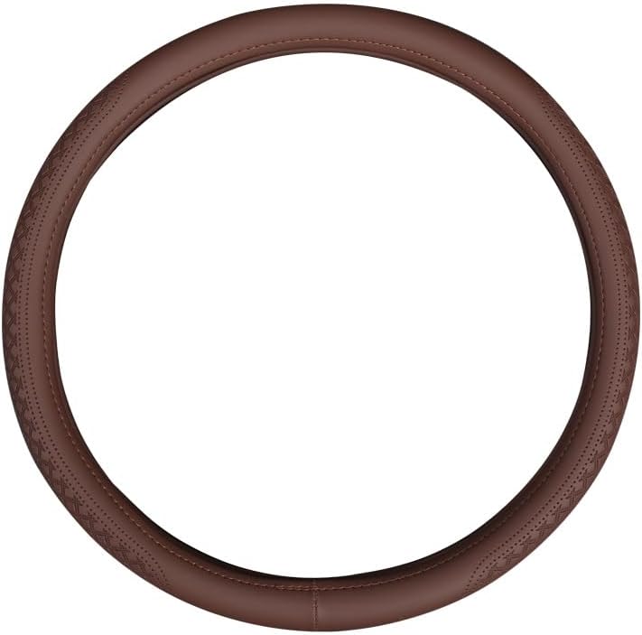 Amazon.com: Wood Car Steering Wheel Cover Rubber Inner Ring All Car ...