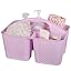 Amazon.com: UUJOLY Plastic Portable Shower Caddy Bucket, Cleaning ...