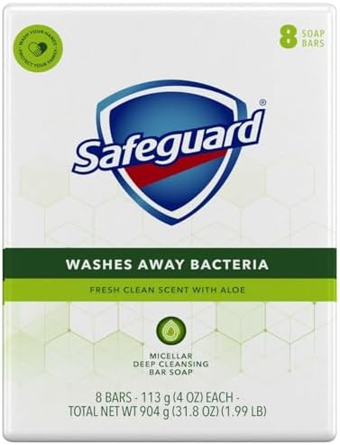 Amazon.com : Safeguard White Soap, 4 Oz Ea. - 6 Packs x 8 Count, 48 ...