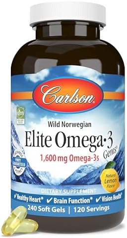 Amazon.com: Carlson - Maximum Omega 2000, 2000 mg Omega-3 Fatty Acids ...