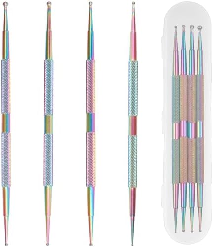 Amazon.com: Nail Dotting Tool, 4 PCS Professional Nail Art Dotting Tool ...