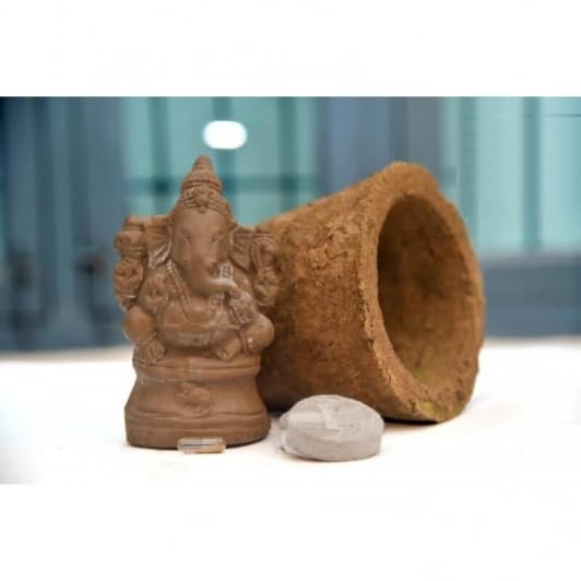 Buy ULAMART Clay Plantable Seed Ganesha Idol Kit for Chathurthi ...