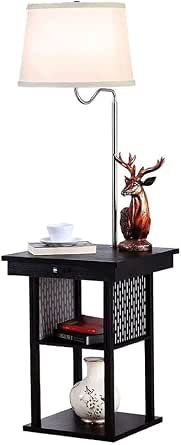 EYPKPL Vertical Pole Lamp Standing Lamps with Coffee Table Nightstand ...