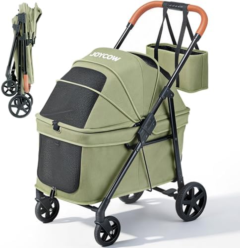 Amazon.com: JOYCOW Dog Stroller for 2 Small Dogs or 1 Medium Pet, Low ...