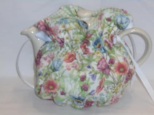 Amazon.com: Sweet Spring Flowers 6 Cup Reversible Tea Pot Cozy : Home ...