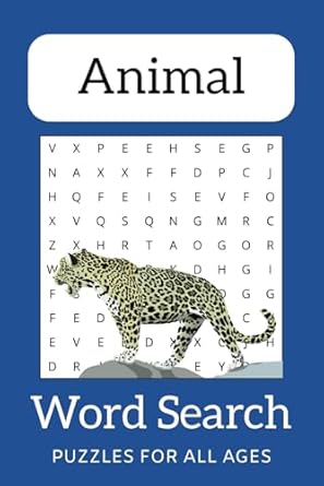Animal Word Search Puzzle Book: Word searches with easy to read print ...