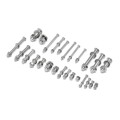 Snapklik.com : 388Pcs Metric Machine Screw Assortment Kit M5 M6 M8 M10 ...