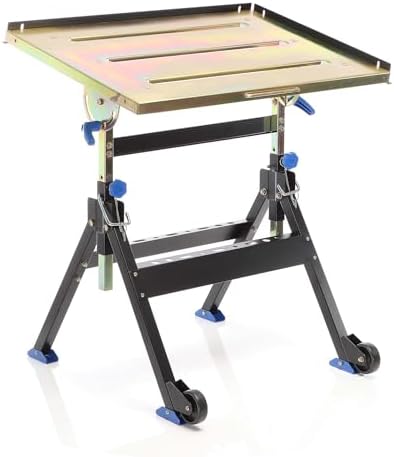 XPOtool Folding Welding Table – Load up to 150 kg – Height Adjustable ...
