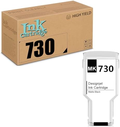 Amazon.com: VENYAA Compatible Ink Cartridge Replacement for HP 730 High Yield 300ml Ink ...