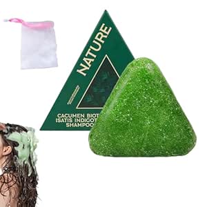 Amazon.com : BUENLY Nature Triangle Shampoo Bar, Usman Grass Shampoo ...