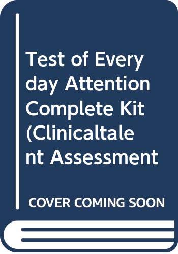 Buy Test of Everyday Attention Complete Kit (USB) (TEA - TEA-CH, TEA ...
