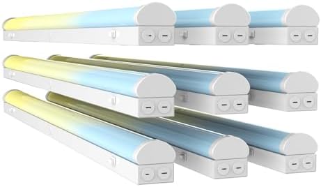 OKQ 4FT LED Linear Light Fixture, 4 Foot LED Shop Lights 40W/35W/30W ...