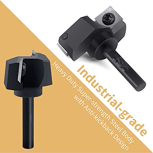 Snapklik.com : CNC Spoilboard Surfacing Router Bit, 1/4 Shank 1-1/2 ...