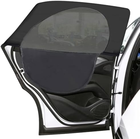 2 pcs Car Window Shade, Zipper Breathable Mesh Car Window Cover,Highly ...