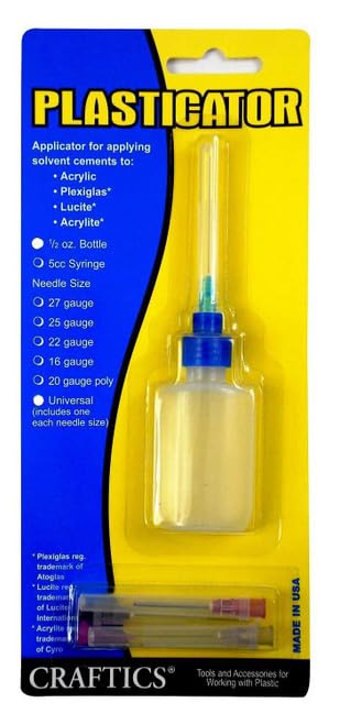 1/2 oz Bottle Plasticator, Universal Applicator for Solvent Cements ...