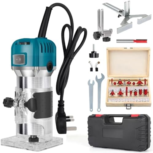 KATSU Electric Wood Hand Trimmer Laminator 1/4" 3/8" 220V : Amazon.co ...