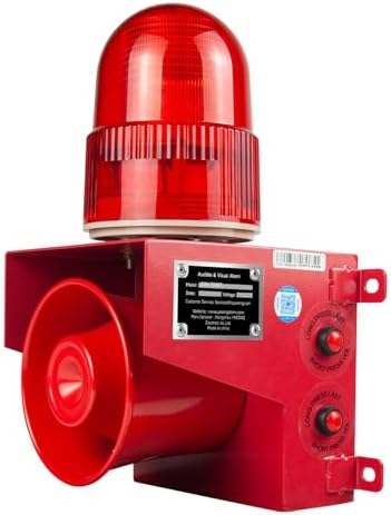 Amazon.com: EOKHEOY Alarm Siren with Strobe Light 120dB Sound 25W ...