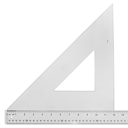 Amazon.com: Westcott Student Grade Polystyrene Triangle, 45 and 90 ...