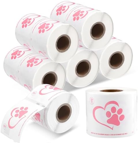 Amazon.com : 3600 Pieces Veterinary Prescription Labels Compatible ...