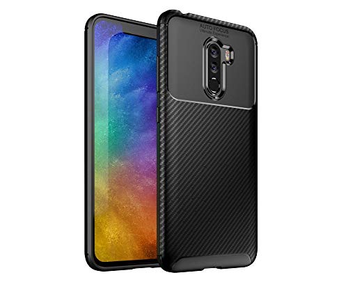GIOIA BAZAAR ® for Xiaomi Poco F1 Case, Reinforced Corners Carbon Fiber ...