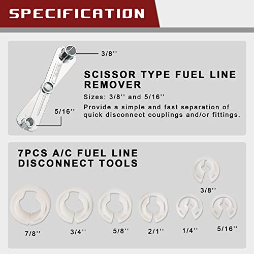 Snapklik.com : DASBET 22pcs Master Quick Disconnect Tool Kit For Fuel ...