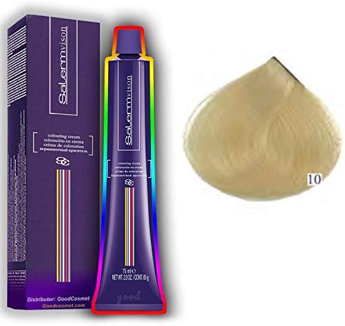 Amazon.com : Permanent Hair Color Cream by Salerm Vision (30 mins) 10 ...