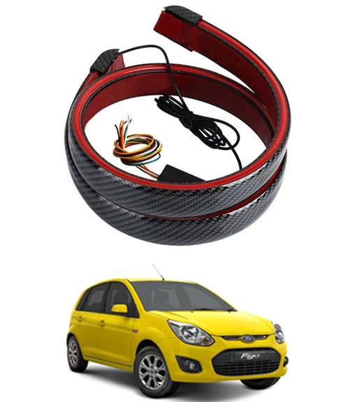 MATIES 12V Car Rear Roof Lip Spoiler Flexible Strip for Figo-Ford-2010 ...