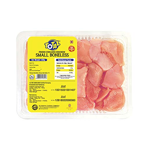 Total Fresh Chilled Chicken Boneless| Small|, 400gm : Amazon.in ...