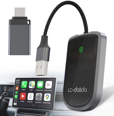 Amazon.com: Wireless CarPlay Adapter for Apple, Converts Factory Wired ...