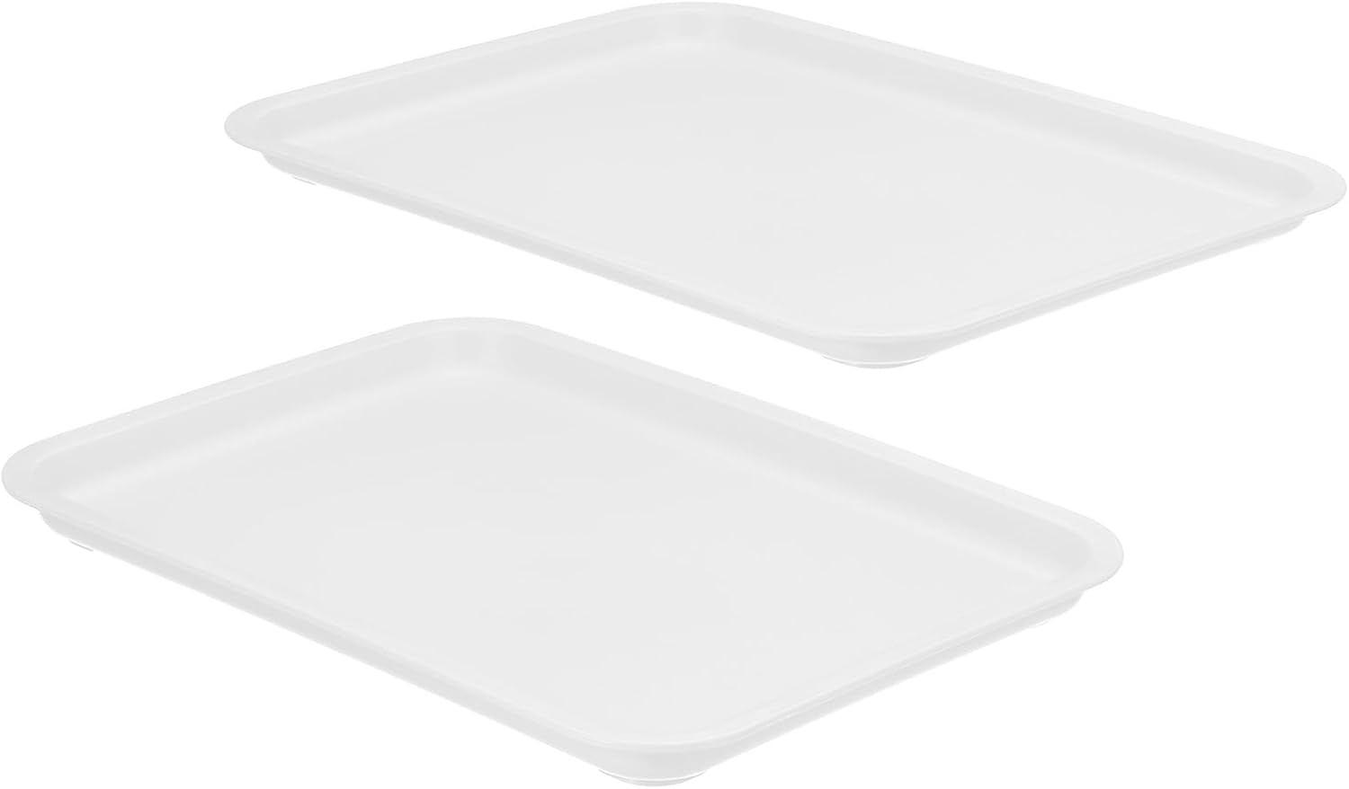 Amazon.com | PATIKIL 12x9 Fast Food Tray, 2 Pack Plastic Reusable Multi ...