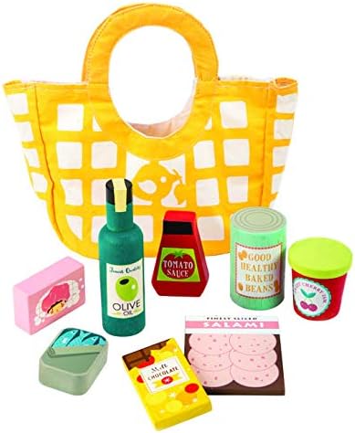 Amazon.com: Tender Leaf Toys Grocery Bag - Pretend Play Shopping Bag ...