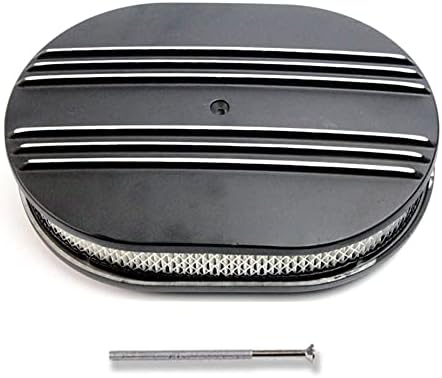 Amazon.com: 12" Oval Half Finned Black Aluminum Air Cleaner Compatible ...