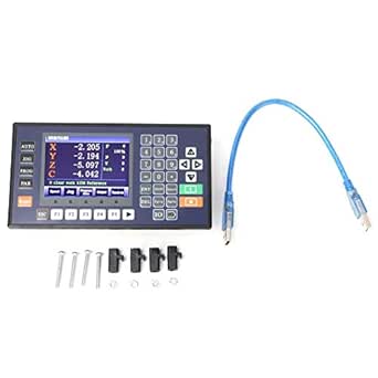 Controlador CNC TC5540V, controlador CNC USB de 4 ejes con pantalla LCD a color de 3,5 pulgadas ...