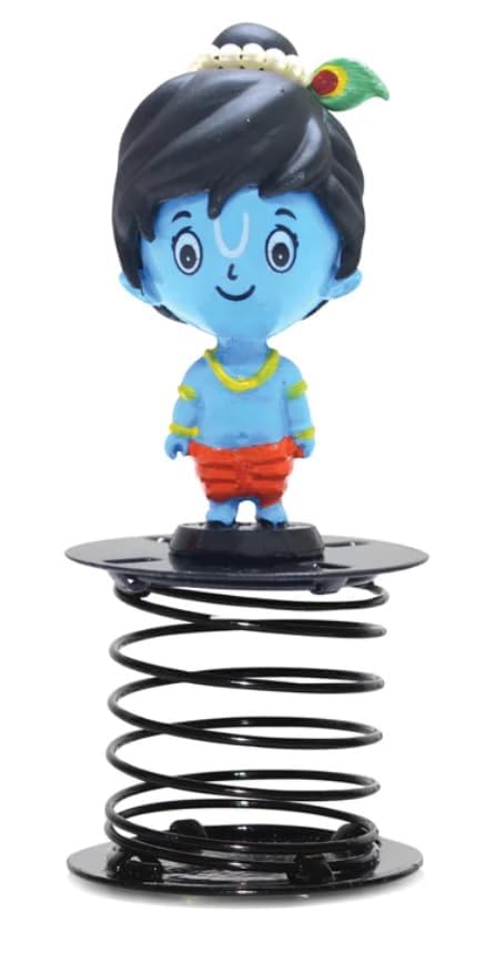 Vrindavanstore.in"Jumping Little Krishna Toy with Spring for Car ...