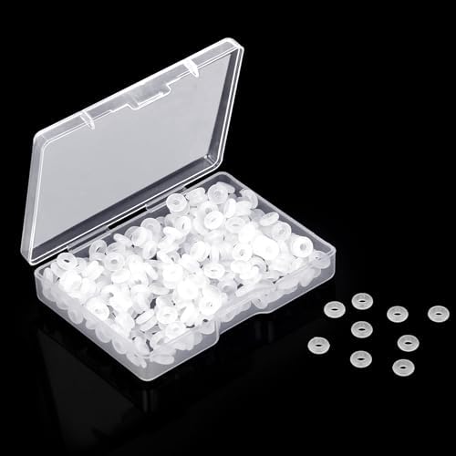 Amazon.com: 300 Pieces Silicone Rubber Stopper Rings Clear O Rings ...