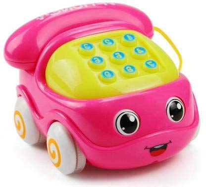 Buy Minniq Store Friction Powered Pull Along Musical Phone Car Toy for ...
