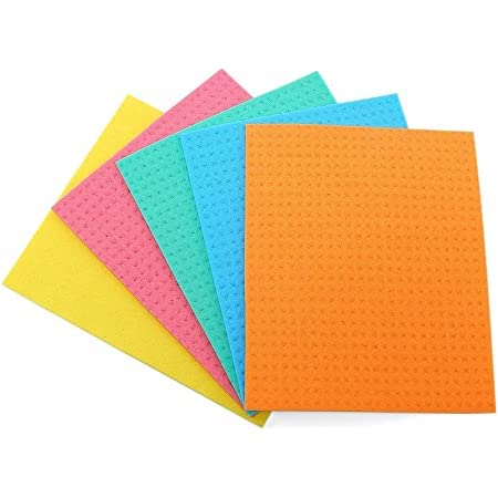 Tidy Home Biodegredable Cleaning Sponge Wipes Kitchen Cleaning Reusable ...