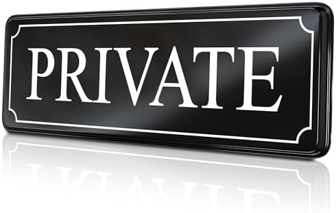 Amazon.com: PRIVATE Sign - Cast Iron Private Door Sign - Metal “Private ...