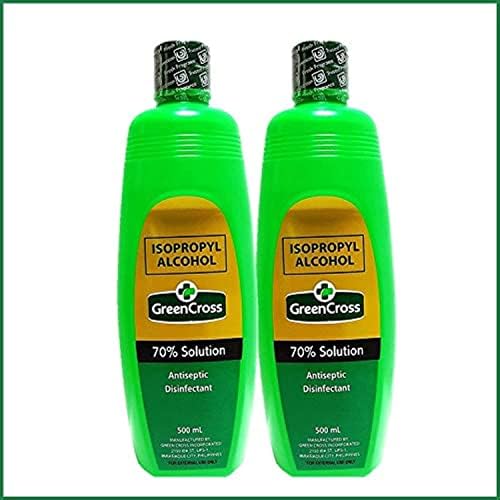 Green Cross 70% Isopropyl Alcohol (500ml) - Pack of 2: Buy Online at ...