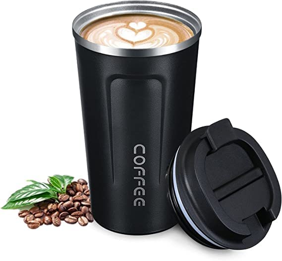 Whixant Coffee Travel Mug, Insulated Reusable Coffee Cup, Double Wall Stainless Steel Vacuum ...