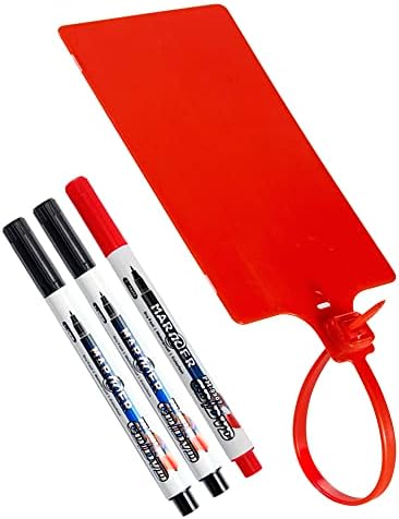 Amazon.com : 400Pcs Plastic Seals Shipping Label Tags, Writable Marker ...