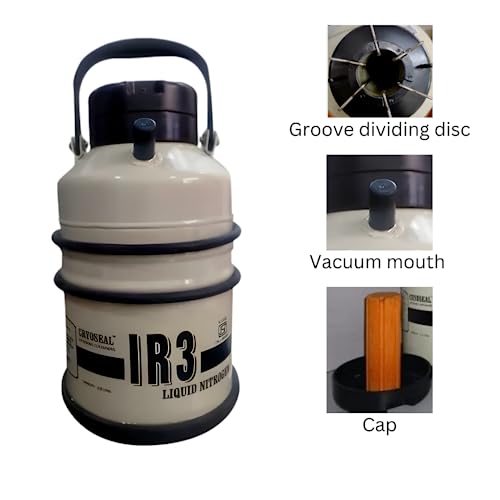 INOX IR - 3 Cryogenic Container Liquid Nitrogen Ln2 3.9Liters Tank with ...