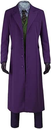 Amazon.com: COSSHINE Mens Heath Ledger Joker Costume Full Set Halloween ...