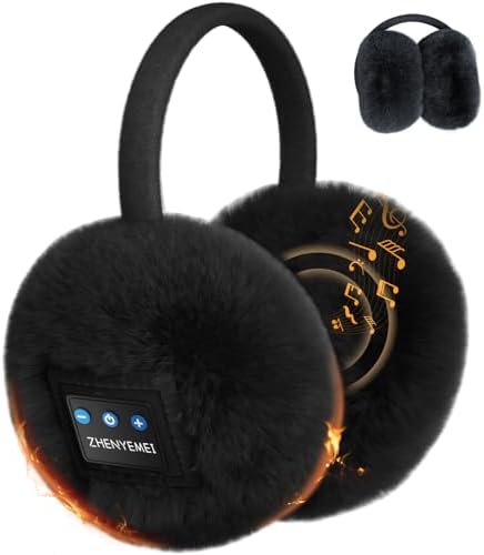 ZHENYEMEI Bluetooth Ear Muffs for Winter Wireless Ear Warmers ...