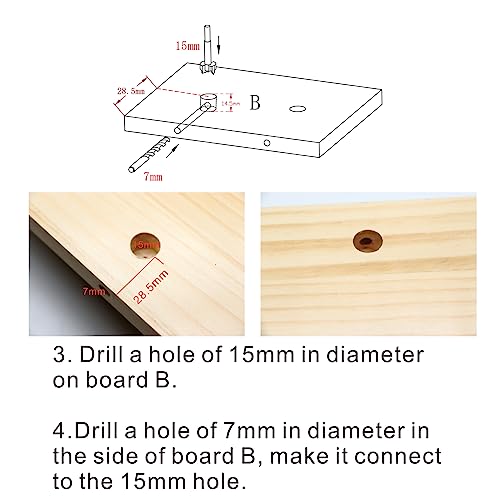 Snapklik.com : 40 Sets Furniture Board Cam Fitting 15x13mm