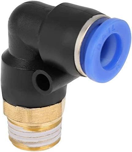12mm xThread 1/4"One Touch Pneumatic Air Pipe Elbow Straight Connectors ...