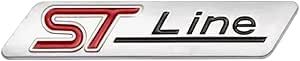 1pcs 3D Metal STLine ST Line Logo Rear Car Emblem Badge Chrome Sticker ...
