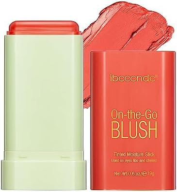 Amazon.com : Ibcccndc Cream Blush Stick - Multi-Use Makeup Stick for Cheeks and Lips with ...