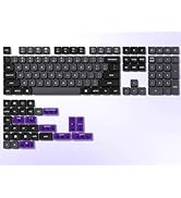 Amazon.com: dagaladoo Purple Clear keycaps,Transparent keycaps 60 75 ...